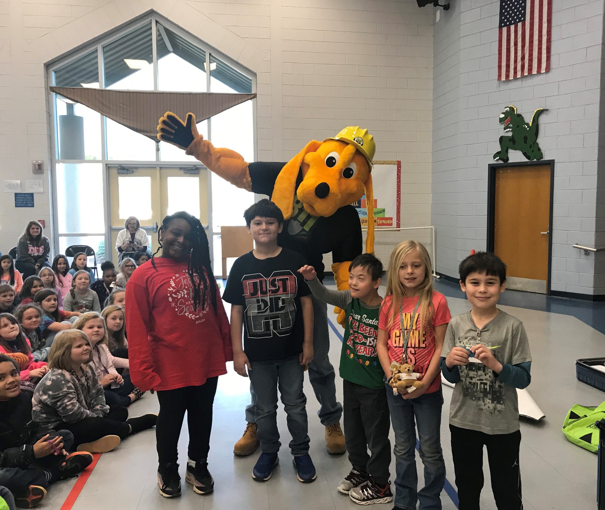 Digger and Ms. Maria visit Dames Ferry Elementary – Digger Dog