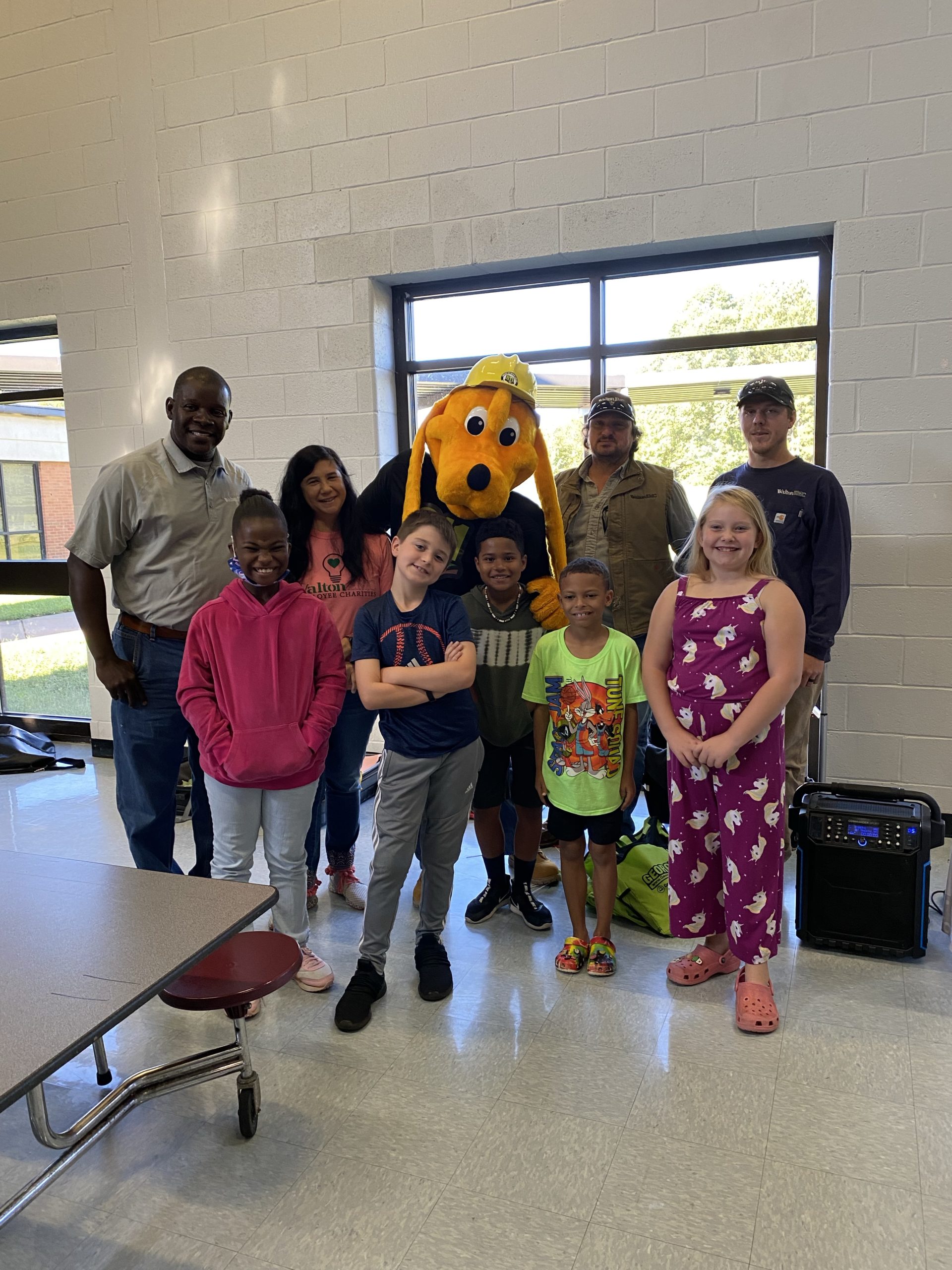 Digger, Ms Maria and Walton EMC/Gas visit Walnut Grove Elementary ...